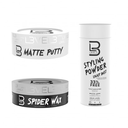 KIT CERA MATTE PUTTY + POLVO DE FIJACION STYLING POWDER LIGHT DUST ...